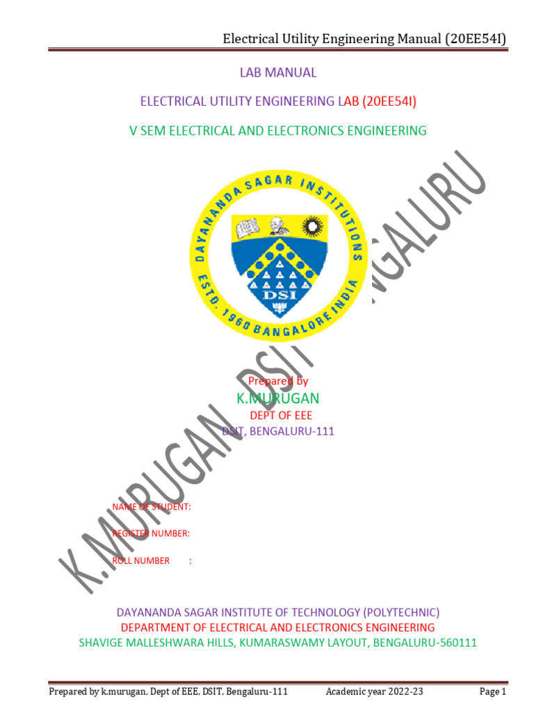 EUE Lab - Manual | PDF