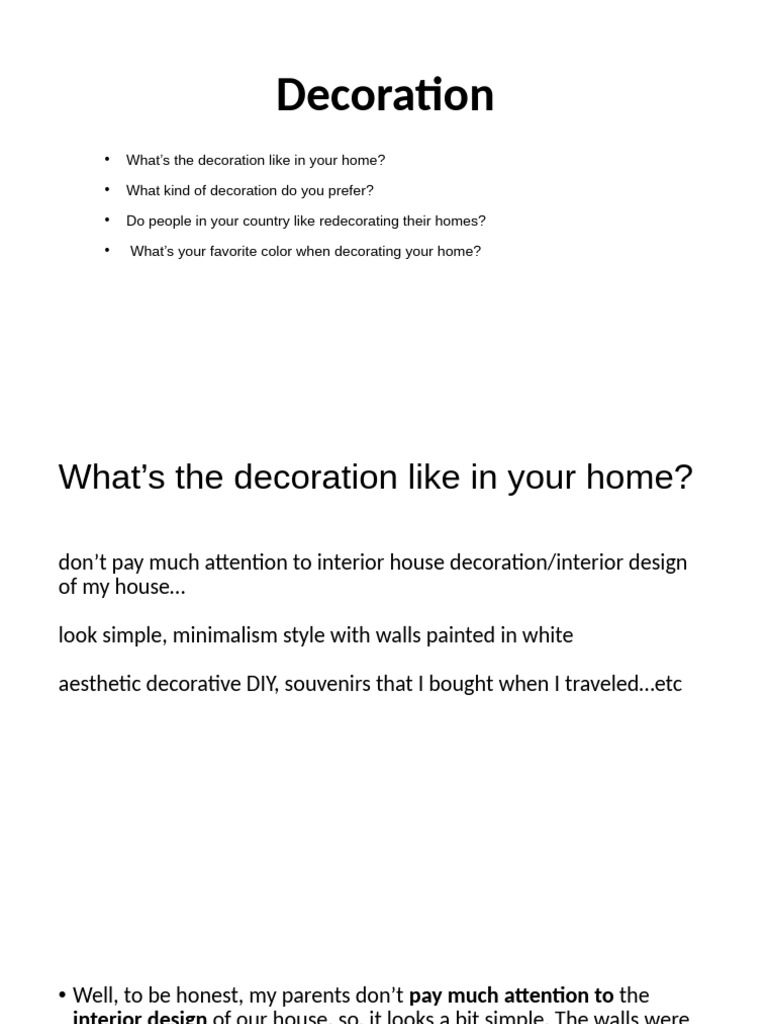 Decoration | PDF