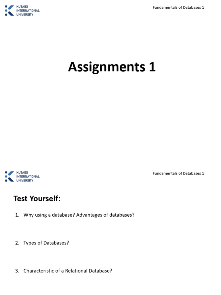 2024-09-20 Assignments Lab ER-Model | PDF