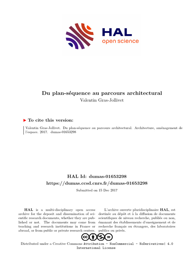 Cinema Et Architecture Sequences | PDF