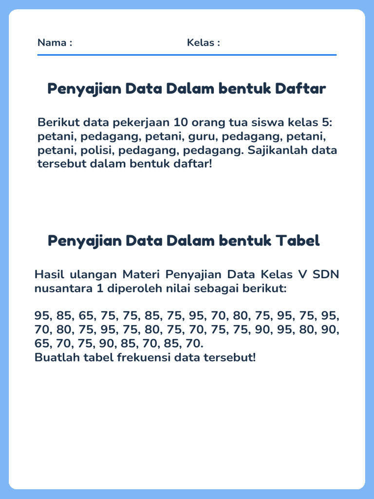 LKPD Analisis Data | PDF