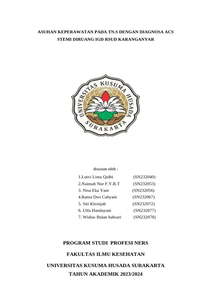 Fix Askep Kelompok Igd Stemi | PDF