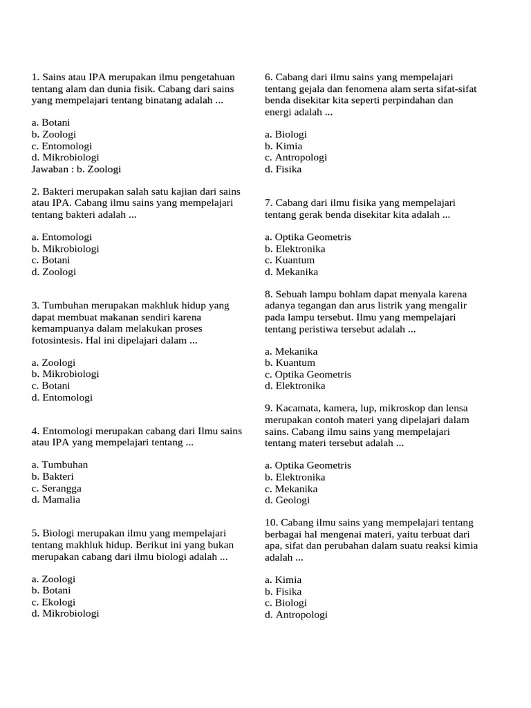 Kelas 7 Ipa Bab 1 Pdf