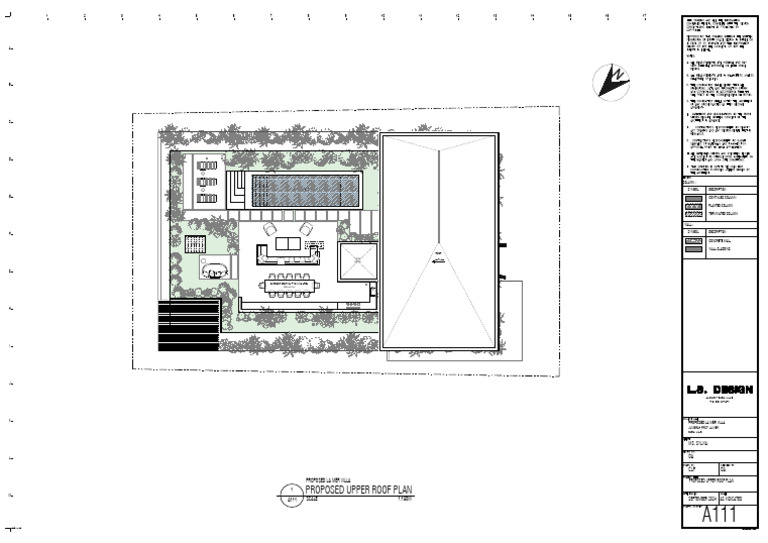 LMV - A111 Proposed Upper Roof Plan | PDF