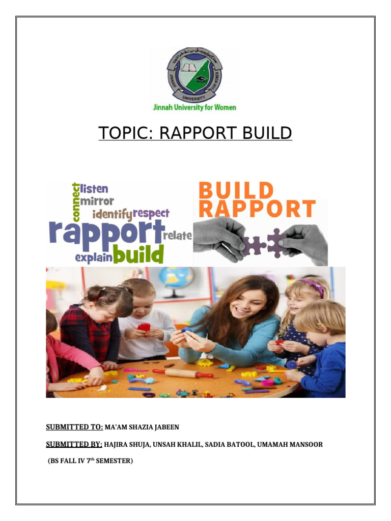 Rapport Building | PDF