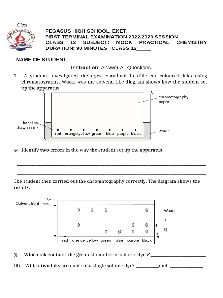 Class 12 Mock Practical | PDF