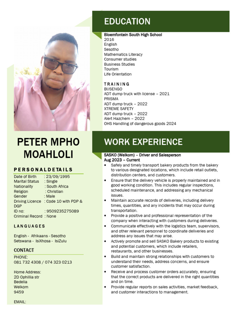 Resume Peter | PDF