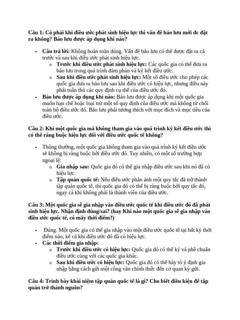 Câu 1 - 5 CPQT | PDF