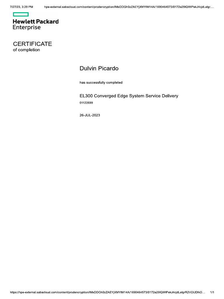 EL300 Converged Edge System Service Delivery | PDF