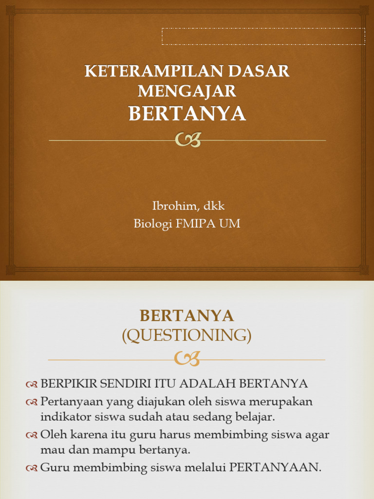 HANDOUT-3 - Bertanya | PDF