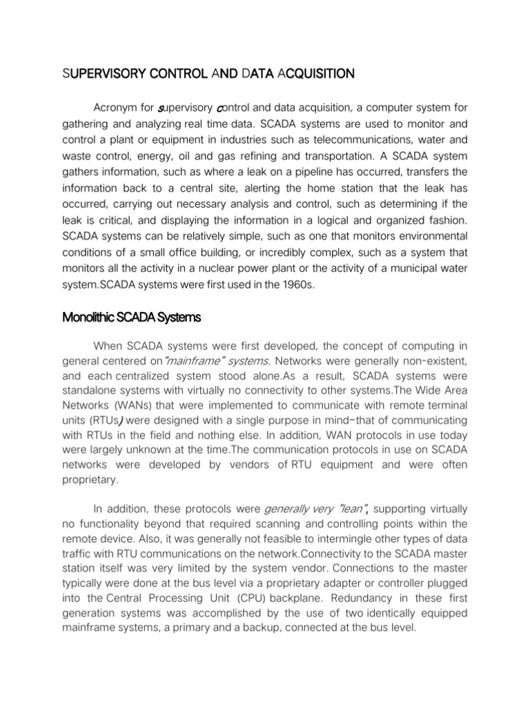 IIA - Mod 6_SCADA | PDF