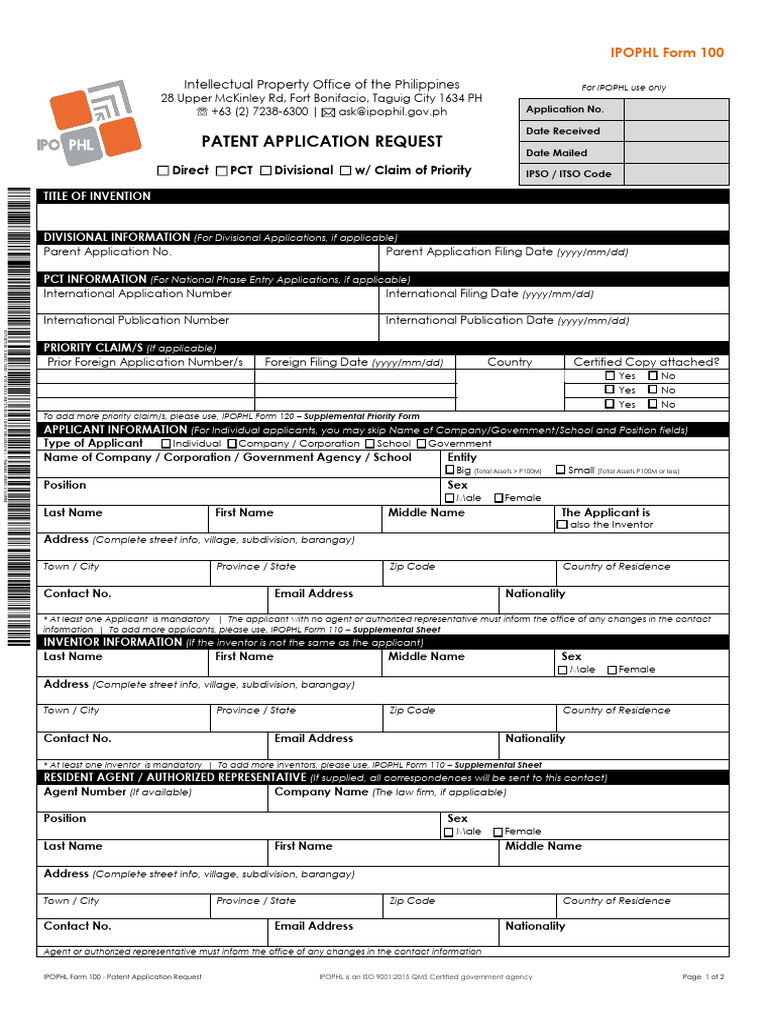 Patent Application | PDF