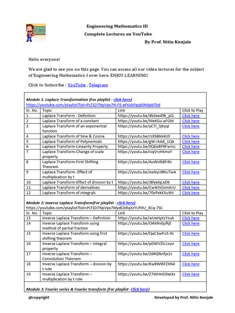 Engineering Mathematics III | PDF