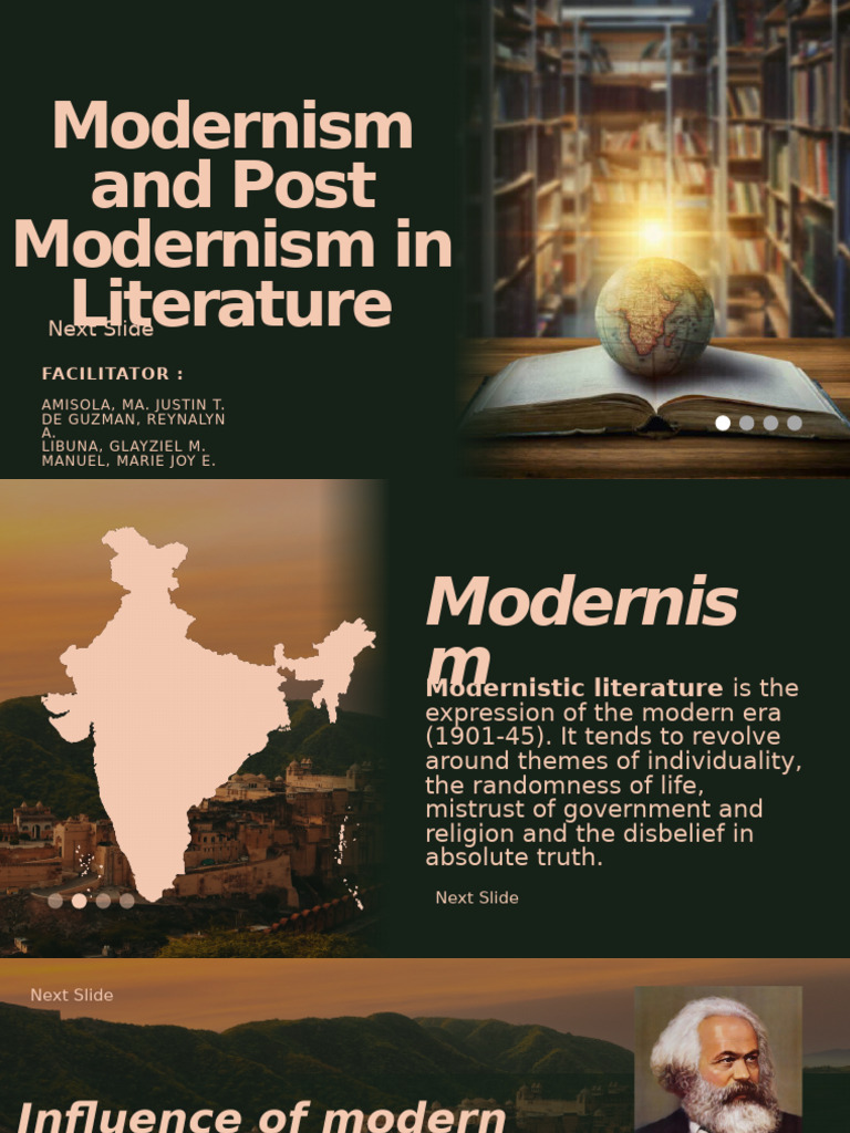 Modernism and Post Modernism in Literature - 20240916 - 112535 - 0000 | PDF