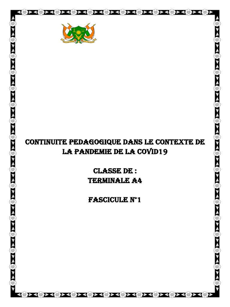 TA 4 FASCICULE 1 | PDF