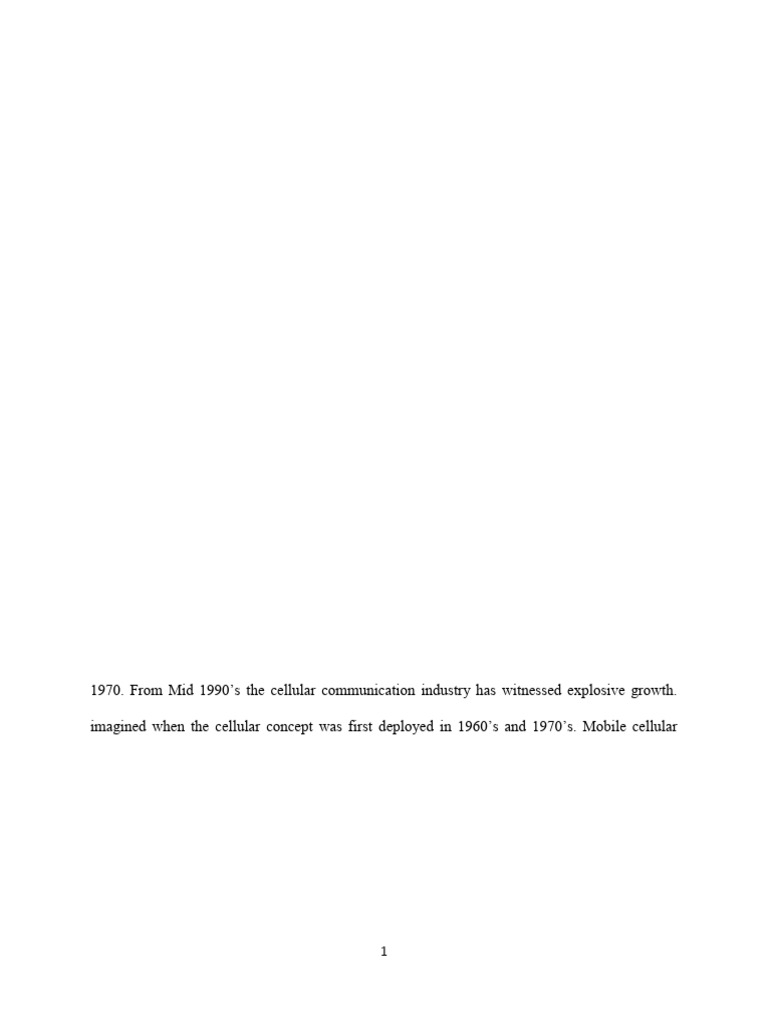 Evolution of Mobile Generation Technology | PDF