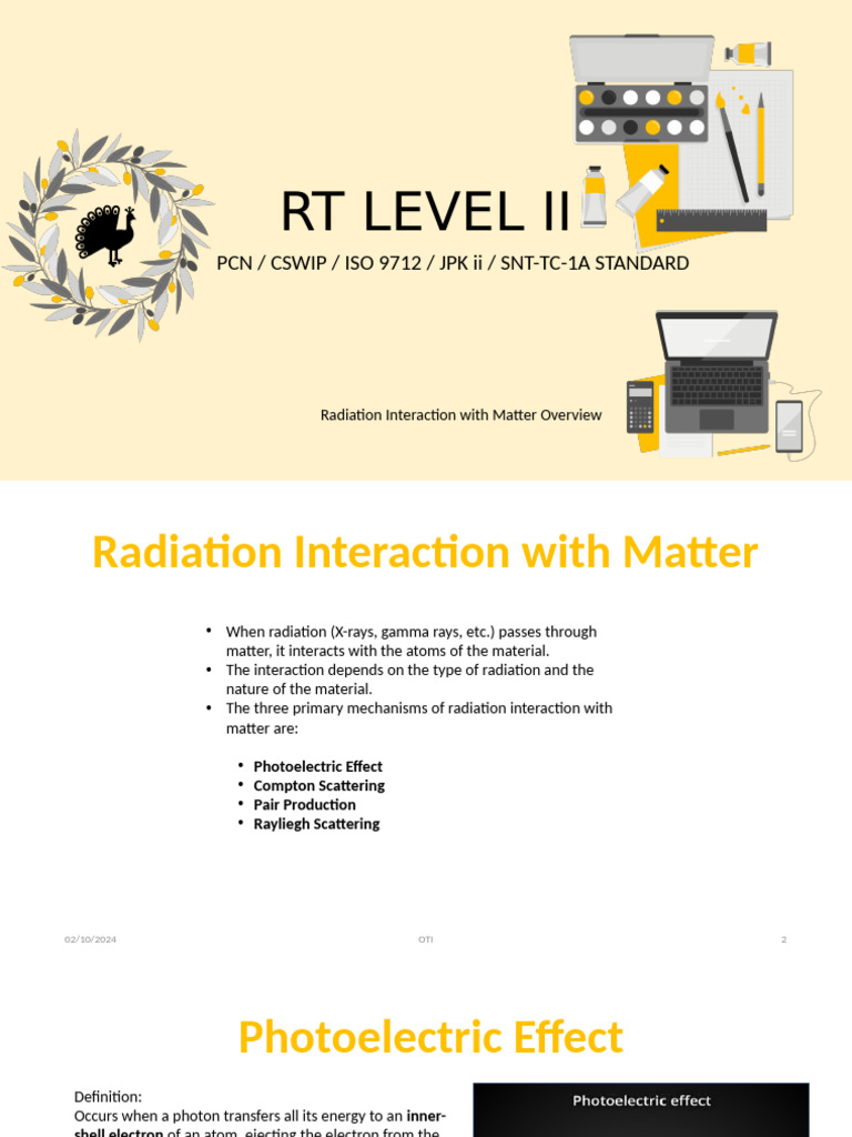 RT Level II Radiation Interaction | PDF | Attenuation | Science ...