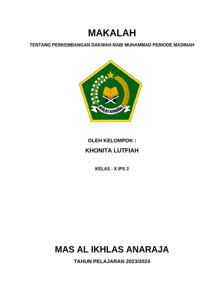 Makalah Dakwah D Madinah | PDF
