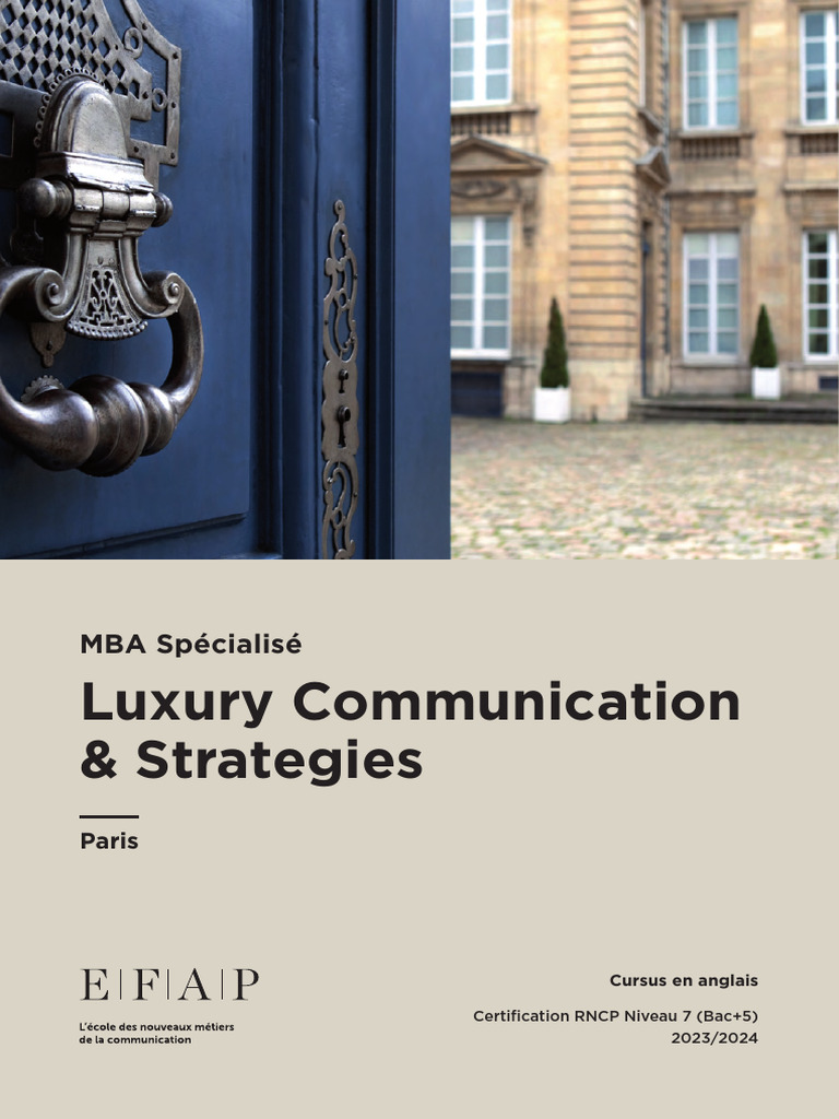 EFAP Luxury Communication Strategies FT | PDF