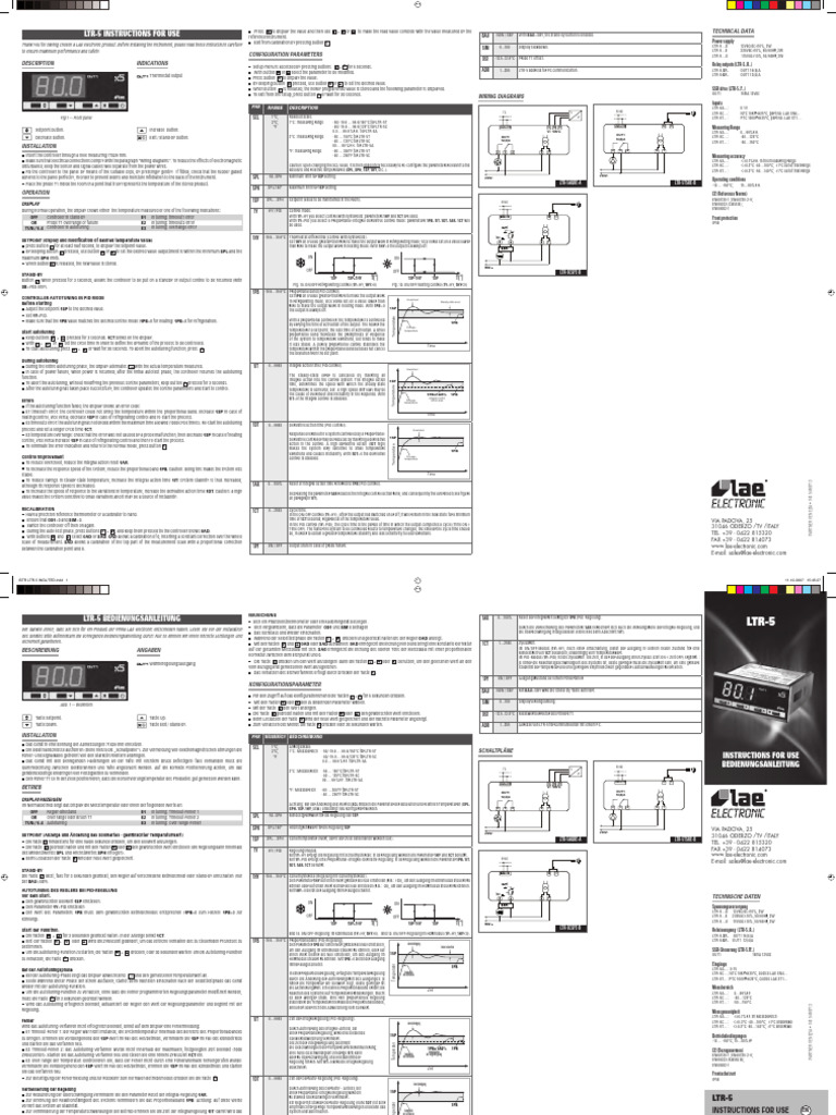 LTR5 - Instructions For Use | PDF