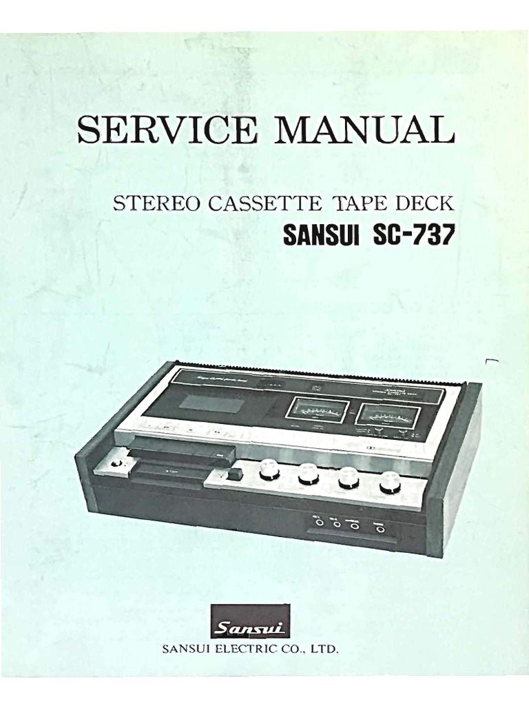Sansui - SC-737 - Service Manual | PDF