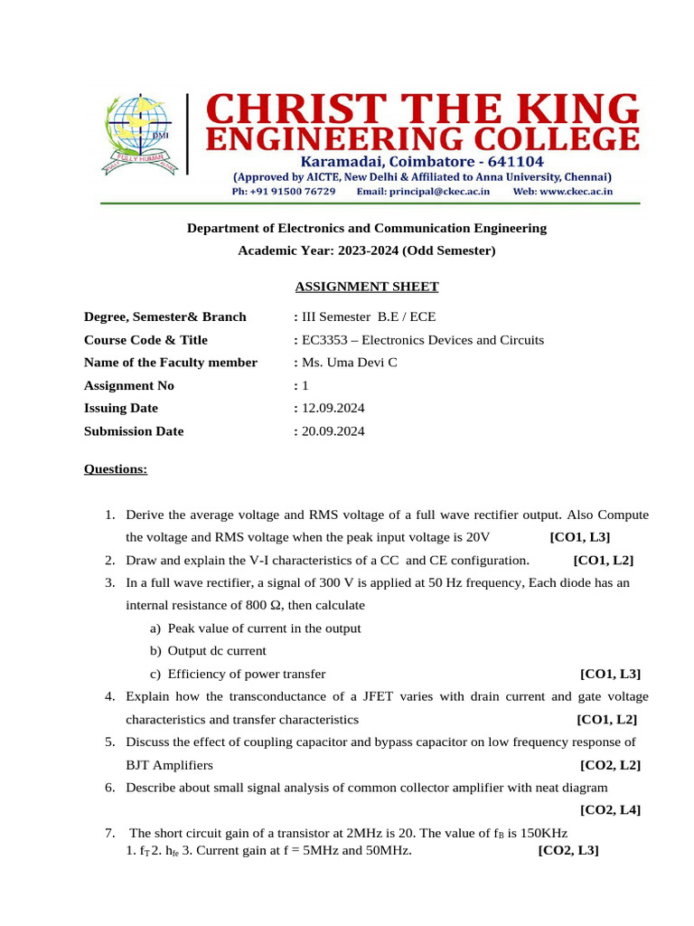 Assignment - i | PDF