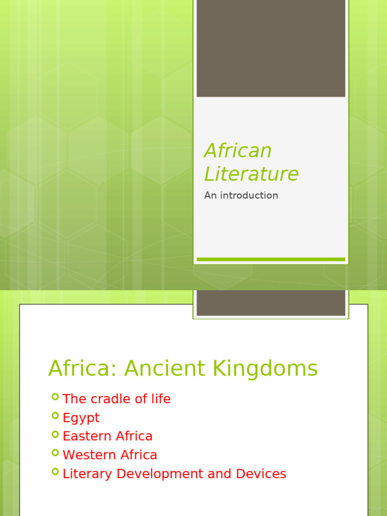 African Literature | PDF