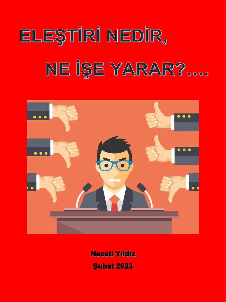 Eleşti̇ri̇ Nedi̇r Ne İşe Yarar | PDF
