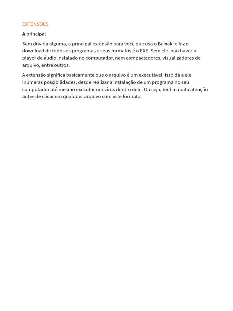 Tipos de Extenssoes | PDF