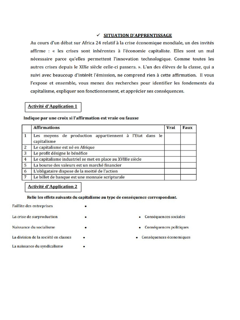 Support L'essor Du Capitalisme | PDF