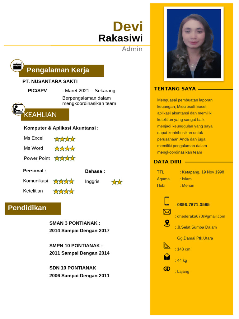 CV-Indonesia_4-1 | PDF