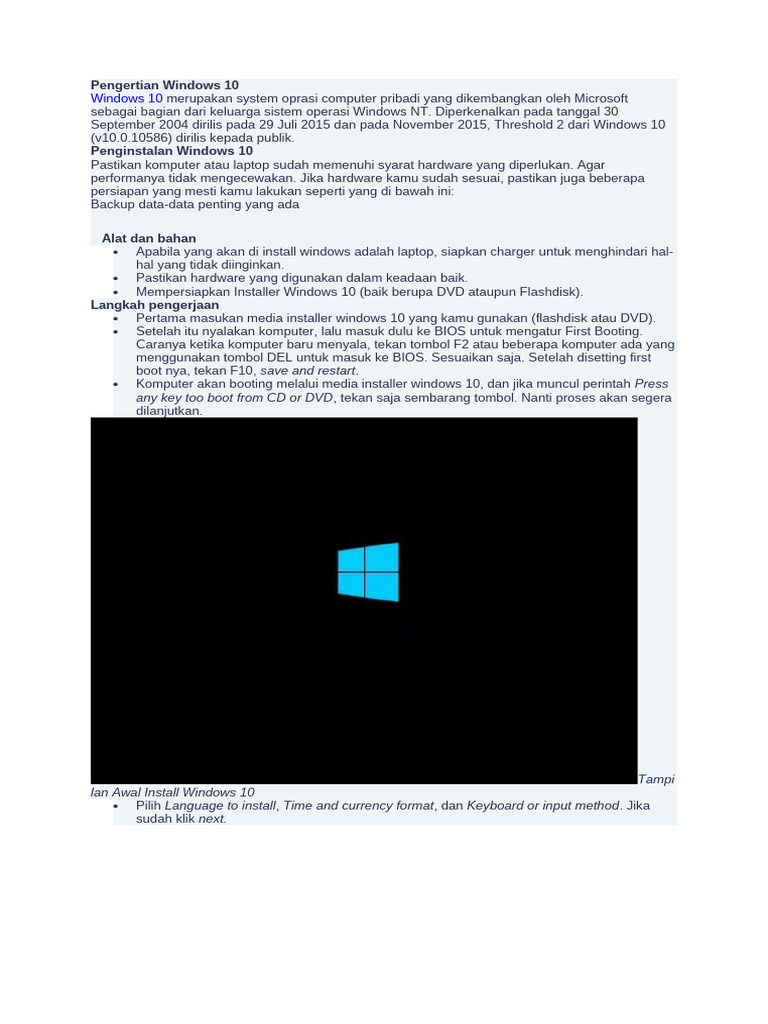 Pengertian Windows 10 | PDF