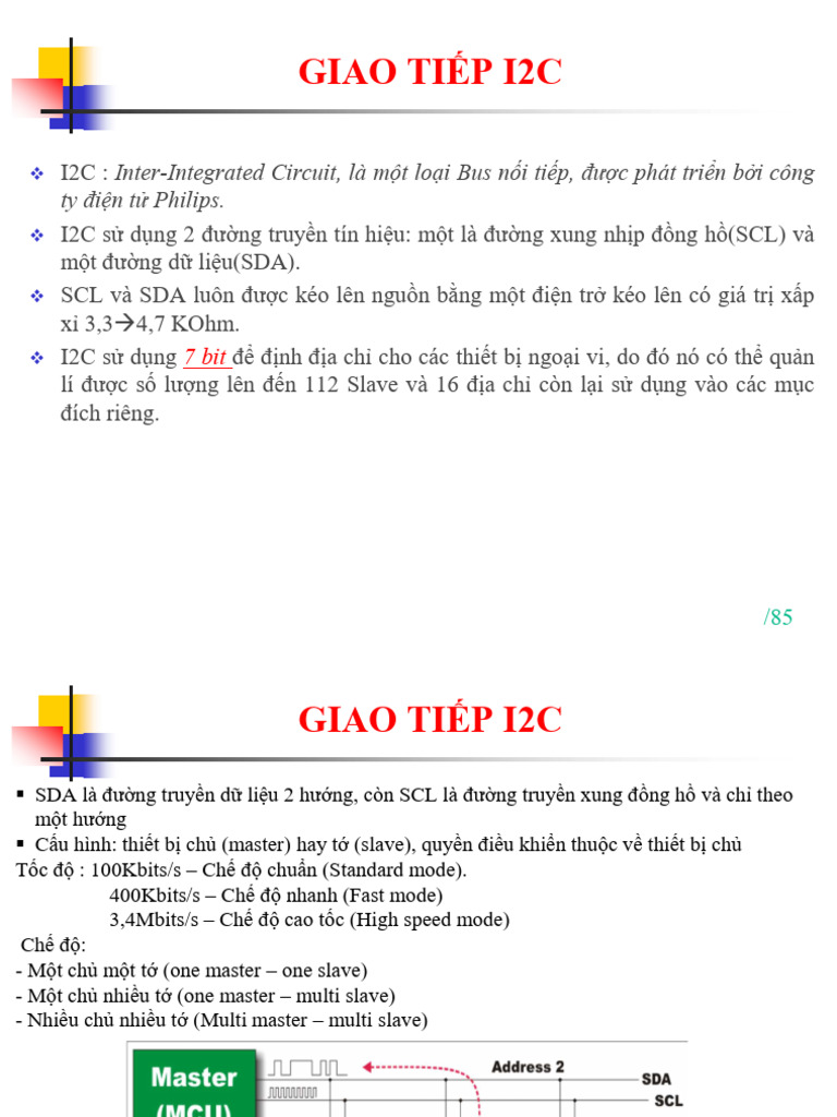 Giao Tiep I2C | PDF