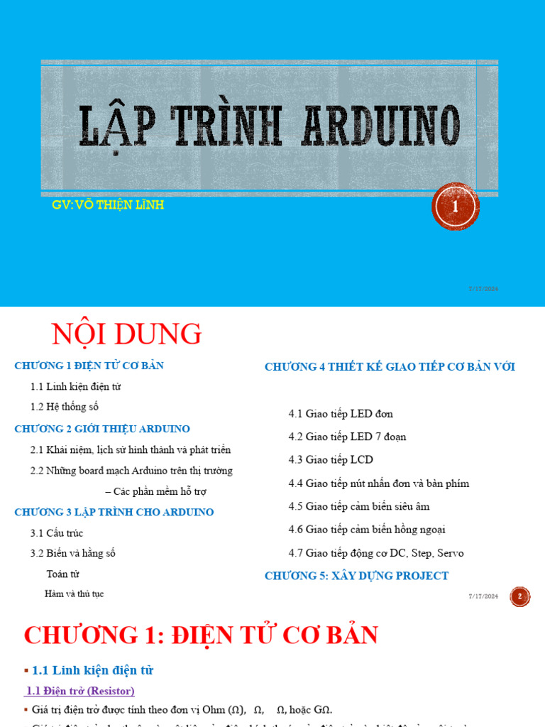 LẬP TRÌNH ARDUINO | PDF