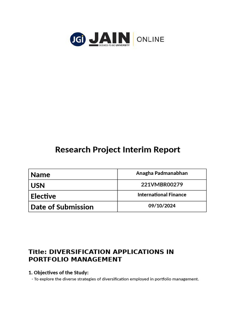 Interim Report PDF | PDF