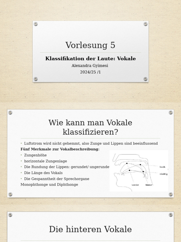 5 Vokale | PDF