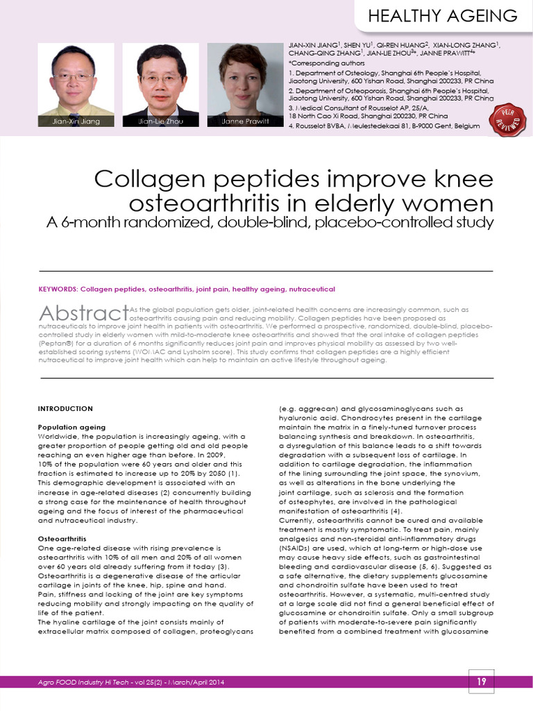 Peptan Pub JointClinical (OpenAccess) 14 v1-0 EN Jiang2014 | PDF