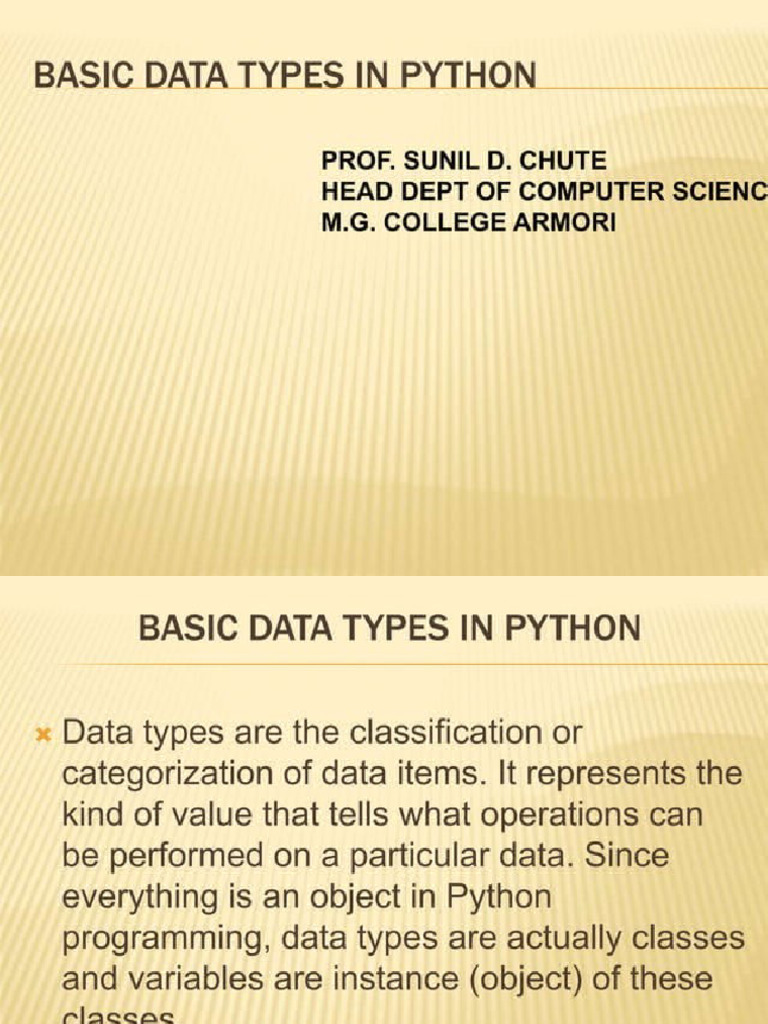 Python Basics | PDF Python Basics | PDF