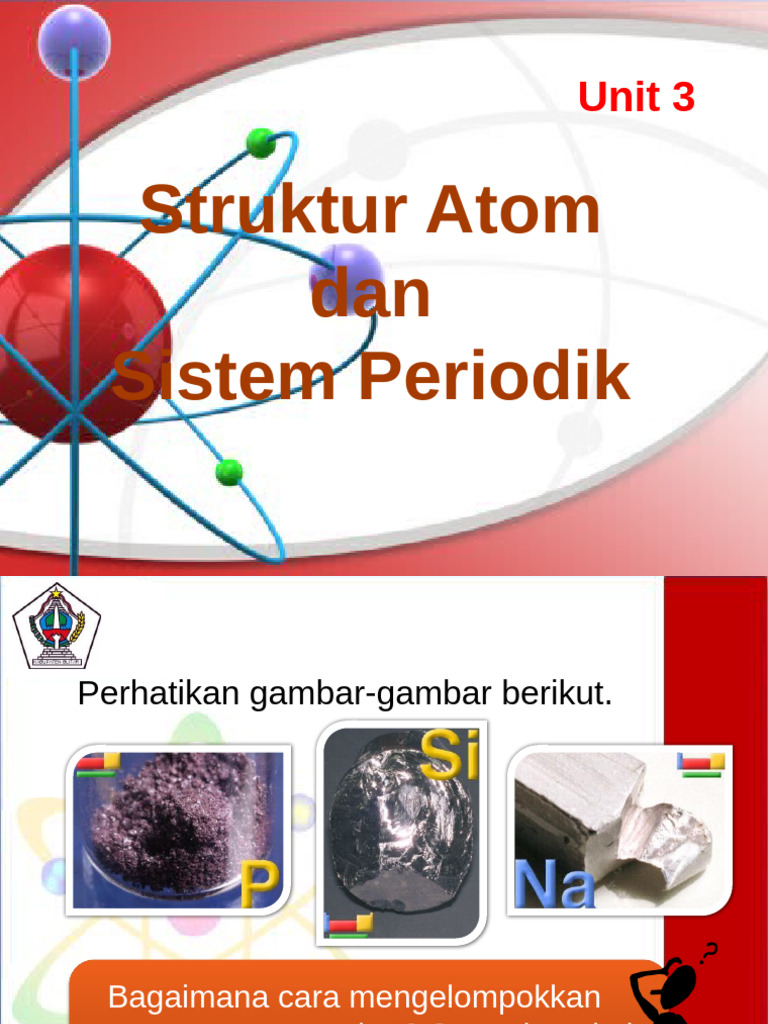 1.Sistem Perioe & Struktur Atom Powerpoint | PDF