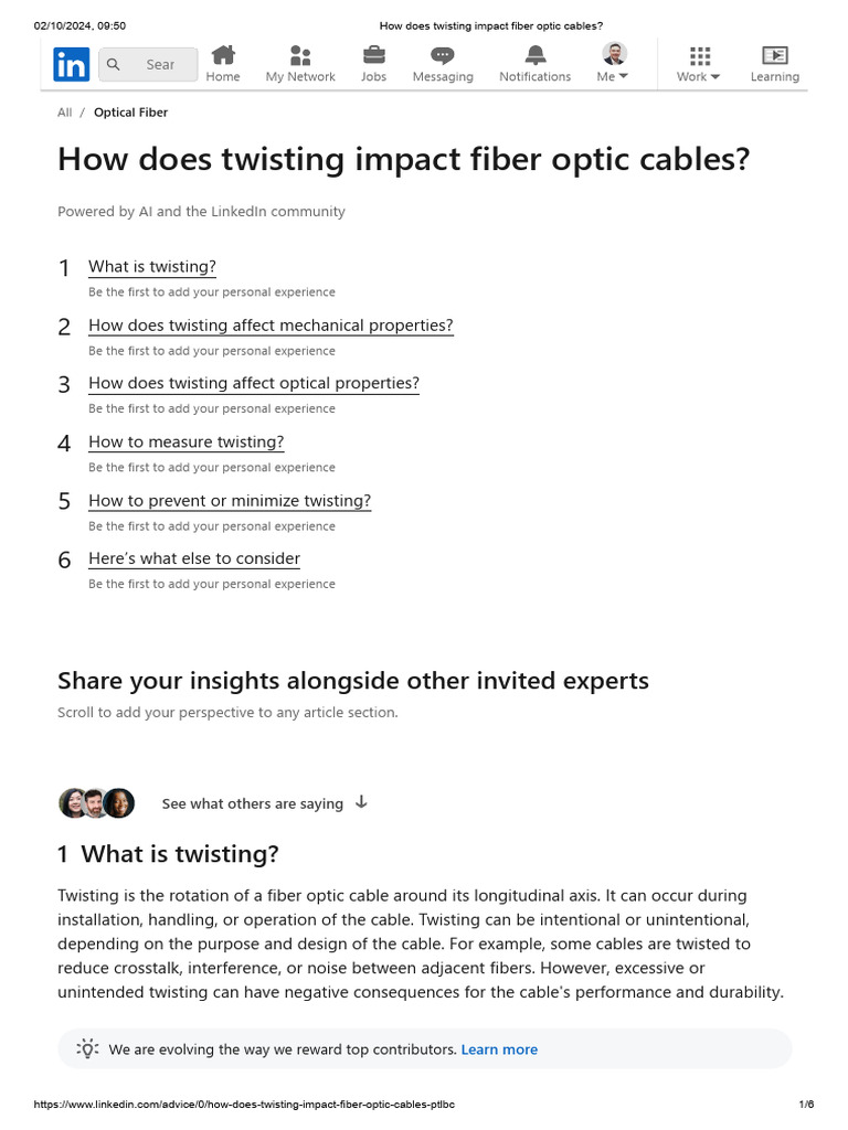 How Does Twisting Impact Fiber Optic Cables | PDF