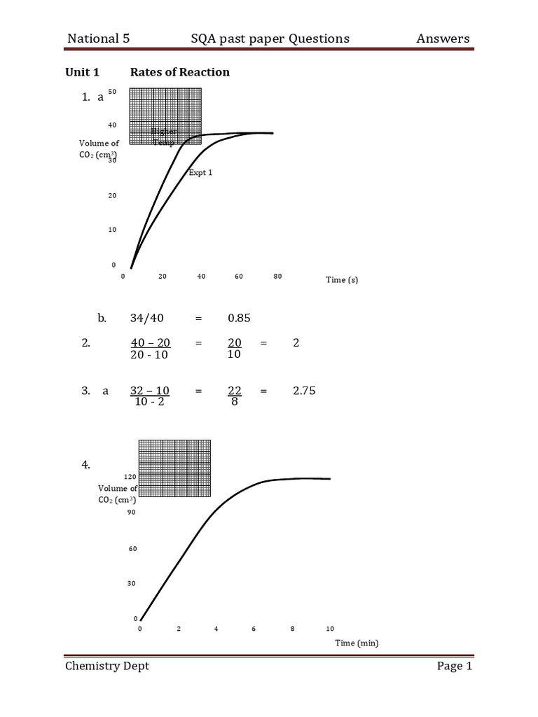 N5 Exam Q Answers | PDF