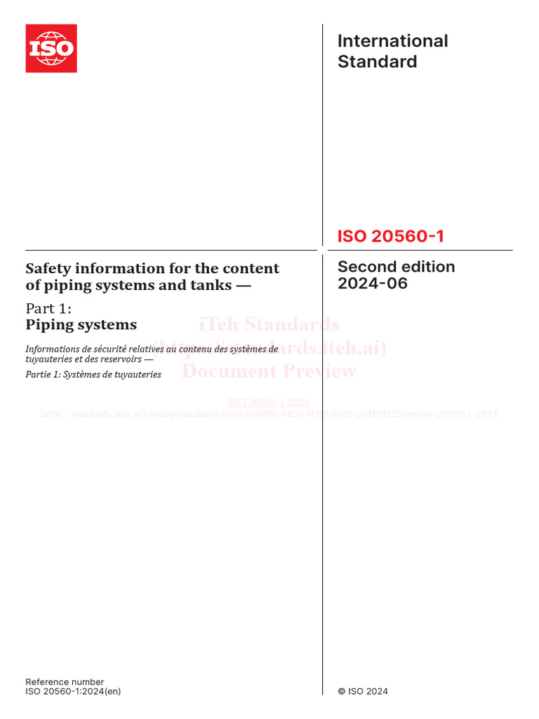 Iso 20560 1 2024 | PDF