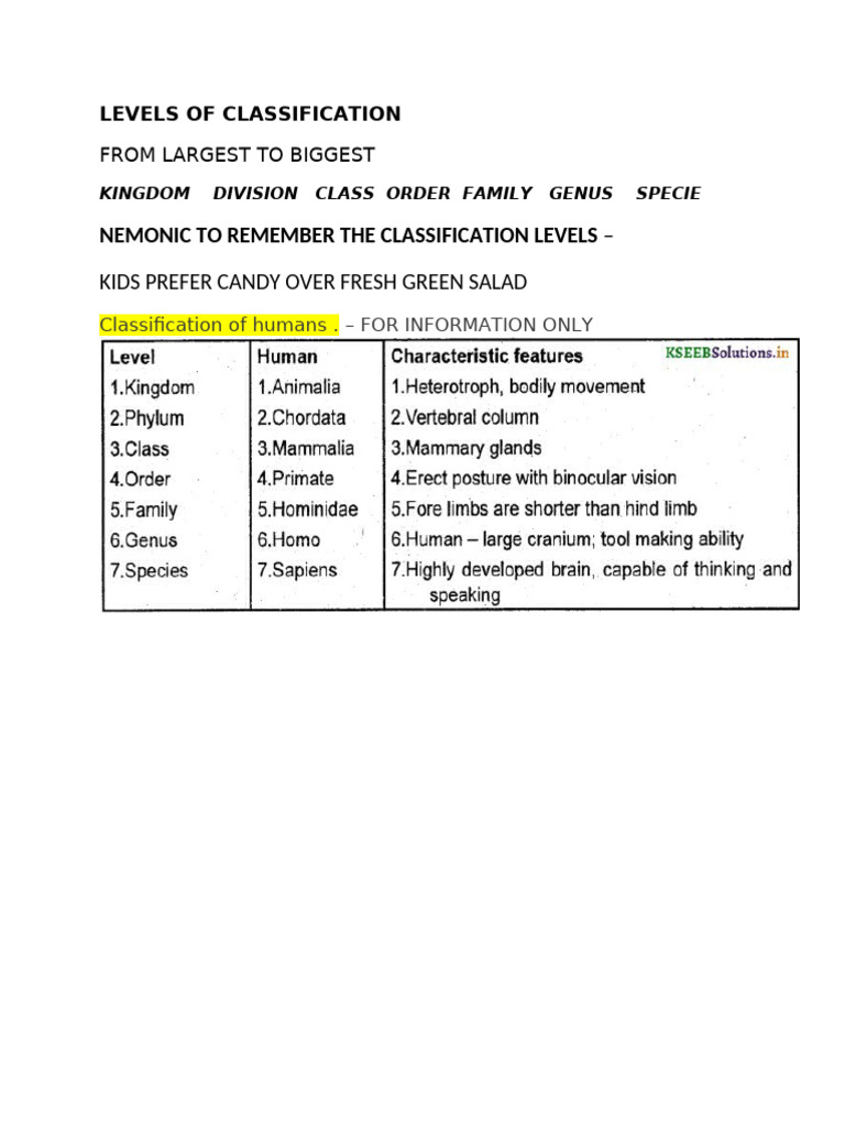 g6 Only Short - Classification | PDF