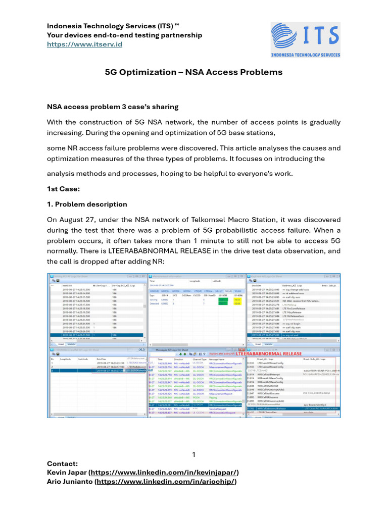 5G Optimization - NSA Access Problems | PDF