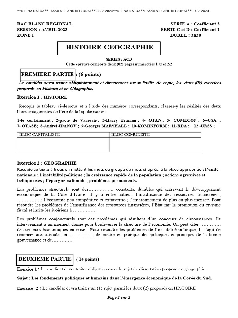 HG BAC Sikensi 2023 | PDF