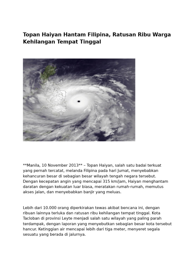 Topan Haiyan | PDF