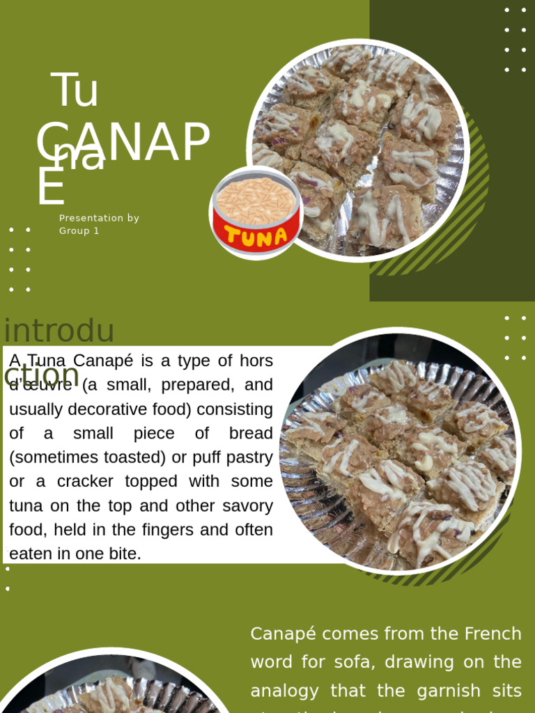 Ppt Pe Tuna Canape | PDF