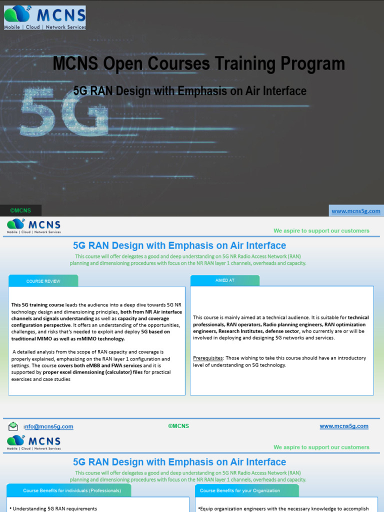 5G RAN Design with emphasis on NR Air interface | PDF