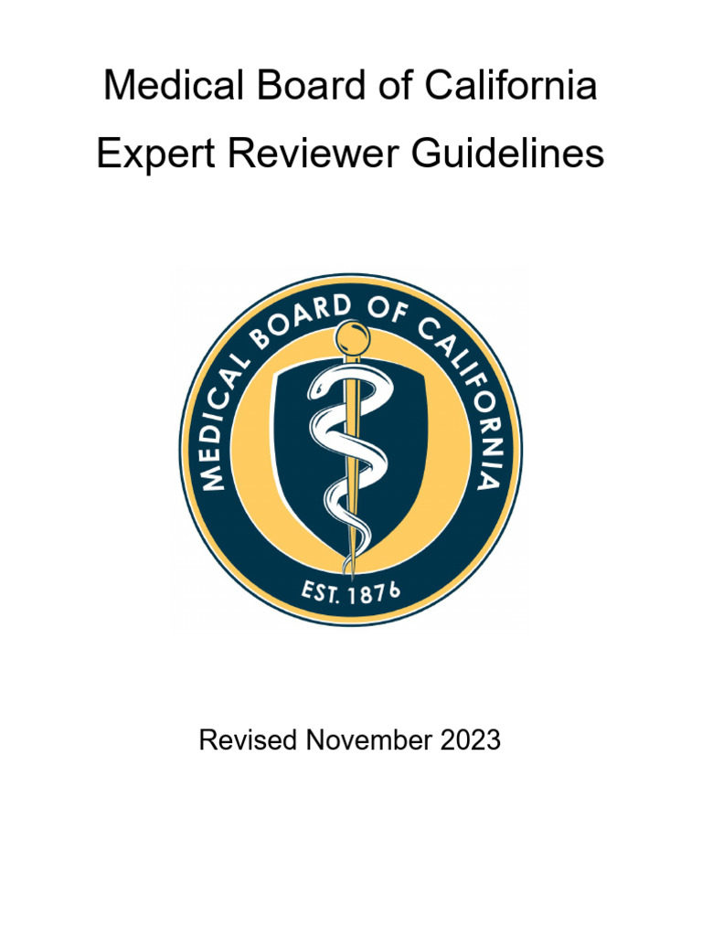 Expert Reviewer Guidelines | PDF | Opioid | Pain Management