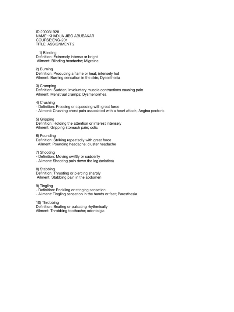 ENG Assignment 2 | PDF